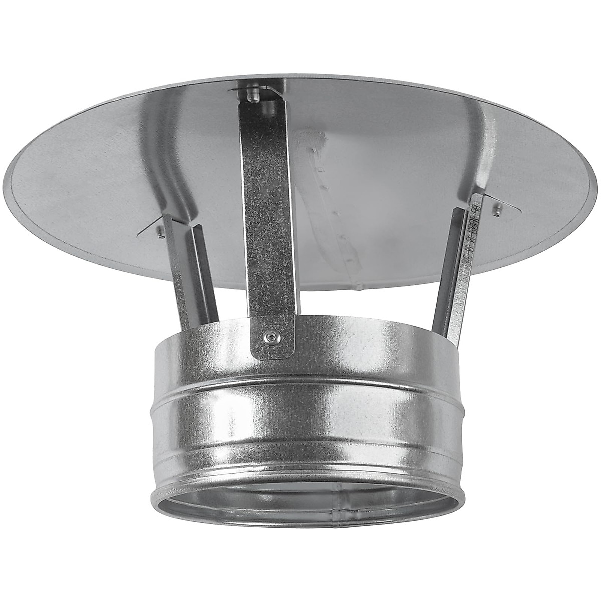 6 Inch Round Roof Cap - All Weather Chimney Cap - Galvanized Steel - Roof Top Round Vent House Exhaust Roof Cap