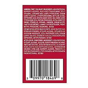 Revlon Permanent Hair Color, Permanent Red Hair Dye, Colorsilk with 100% Gray Coverage, Ammonia-Free, Keratin and Amino Acids, Red Shades (Pack of 3)