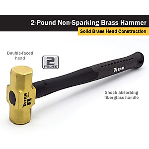 Titan - 2 Lb. Brass Non-Sparking Hammer (63216)