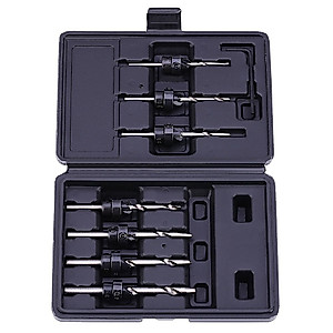GORCHEN Countersink Drill Bit Kit Set Woodworking Screw Hole Cutter Assortment Quick Change Adjustable Depth