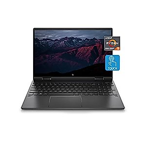 HP Envy x360 15 Convertible Laptop, AMD Ryzen 5 5500U Processor, AMD Radeon Graphics, 8 GB RAM, 512 GB SSD, 15.6 inch Full HD Display, Windows 10 Home(15-ee1010nr, 2021)