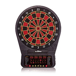 Arachnid Cricket Pro 670 Tournament-Quality Dartboard with 35 Games and 318 Variations (6 Cricket Games) , Black