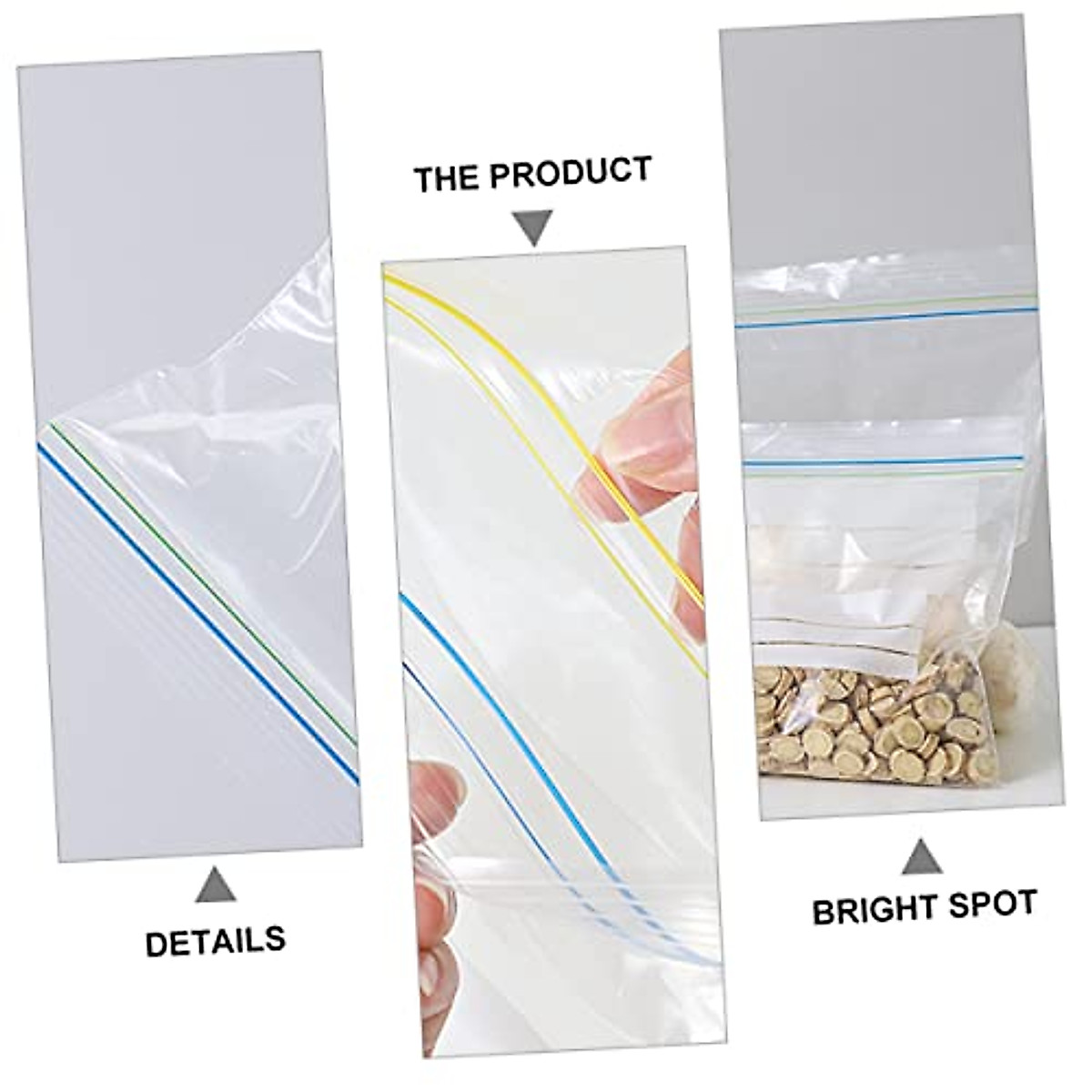 Zerodeko 180 Pcs Storage Bag Vacume Seal Bags Gallon Freezer Bag Reusable Food Freezer Bags Seal Fresh Sealed Leakproof Freezer Bag Leakproof Bags Sealed Fresh Child Refrigerator Toiletries