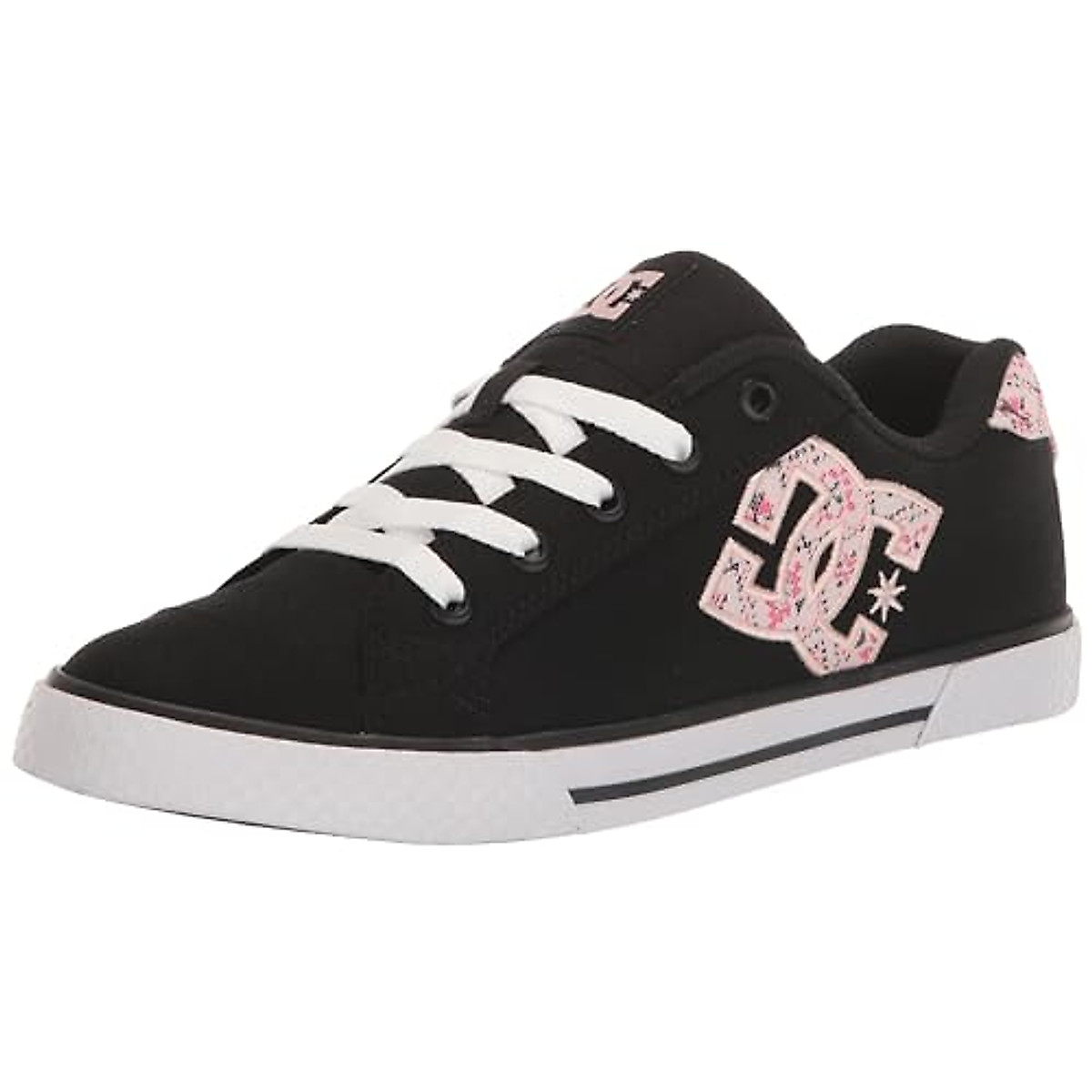 DC Women's Chelsea Low Top Casual Skate Shoe, Pink/Raspberry, 8.5