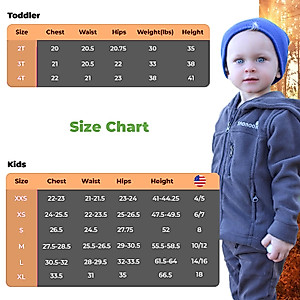 Snonook - Toddler Fleece Jacket – Toddler Spring Jacket - Girls Fleece Jacket - Boys Fleece Jacket - Kids Fleece Jacket, Black, 3T