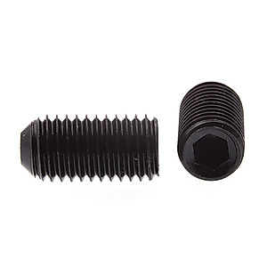 Prime-Line 9183584 Socket Set Screws, 1/4 in-28 X 1/2 in, Black Oxide Coated Steel (25 Pack)