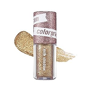 COLORGRAM Milk Bling Shadow - 11 Dazzling Bomb | Pigmented Liquid Glitter Eyeshadow, Long-Lasting Shimmer type for Daily Makeup 0.11 fl.oz, 3.2g