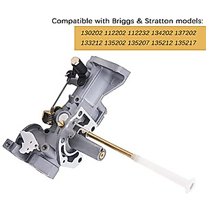 498298 Carburetor for Briggs & Stratton 498298 495459 495951 492611 495426 495606 Carb 135202 130202 112232 112292 134202 for 5HP Engine Lawn Mover