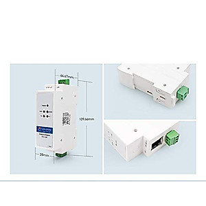 USR -DR302 Modbus RS485 de carril DIN Puerto Series a convertidor Ethernet Transmission bidireccional Transparent Between RS485 and RJ45