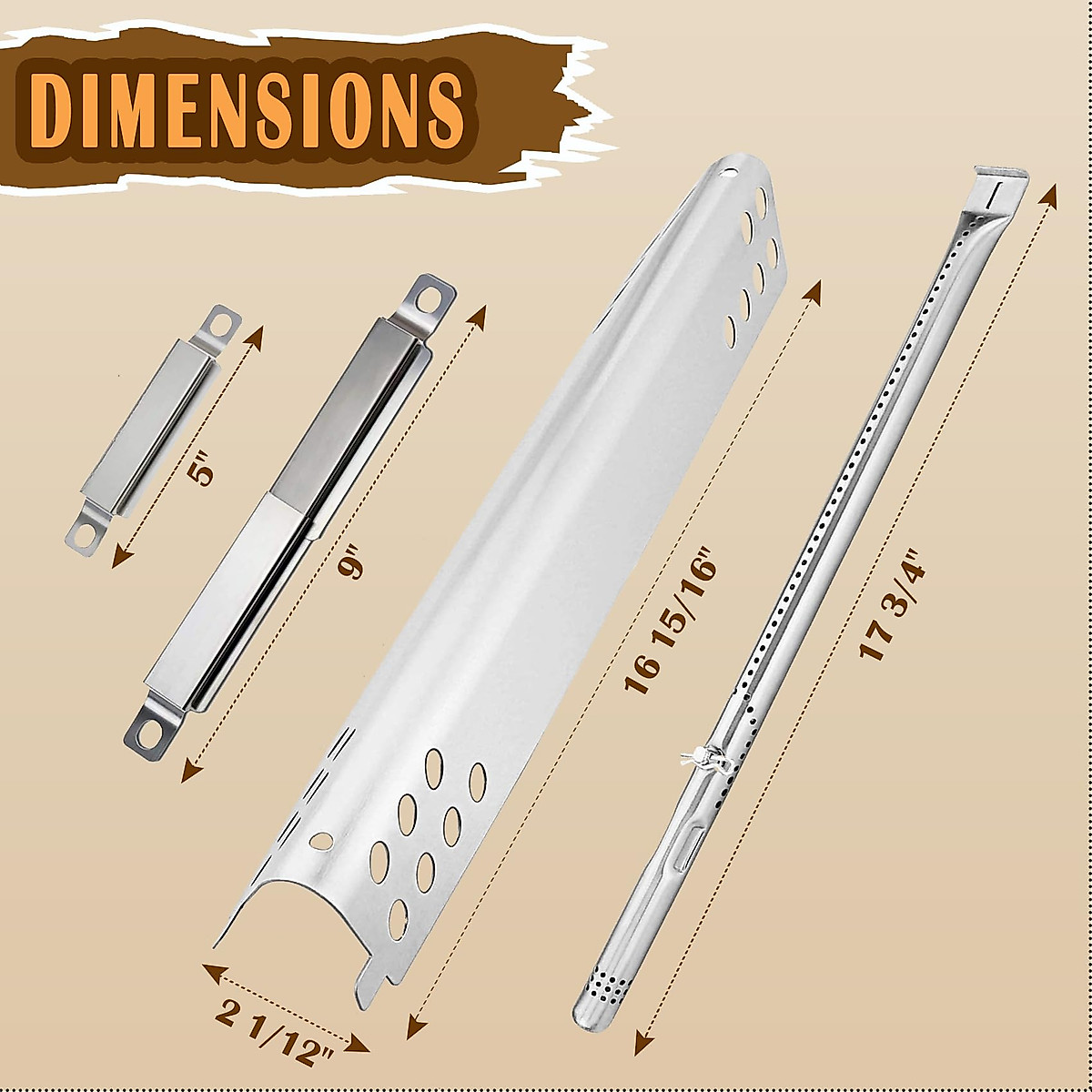 SafBbcue G470-5200-W1 Grill Parts Kit for Charbroil Performance 5 Burner 463347519 463243518 463243519 463275717 463275517 463347518 463373019 463373319 G470-0004-W1 Grill Parts, 304 Stainless Steel