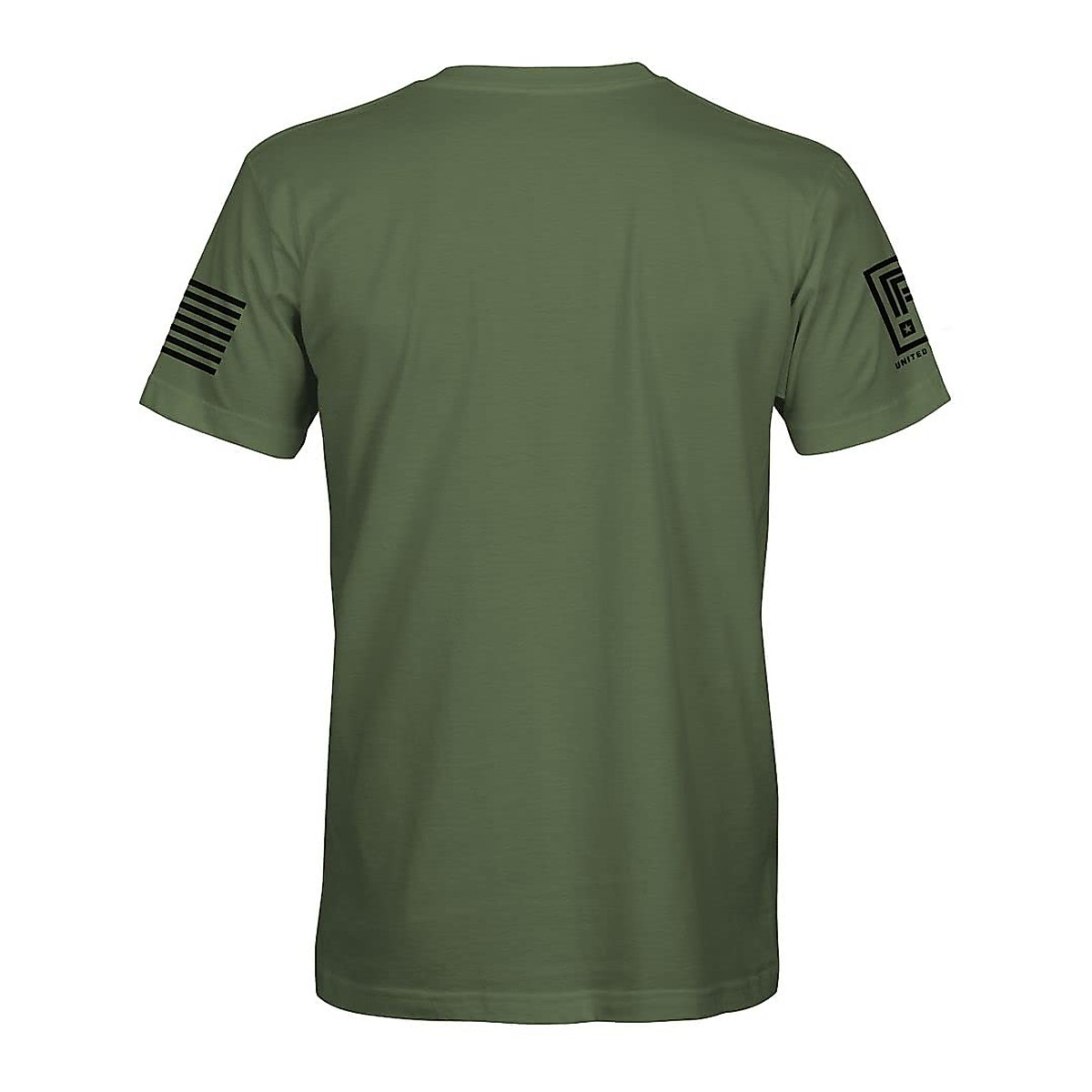 Fantastic Tees USA American Skull Patriotic Shirts for Men T-Shirt (Military Green, L)