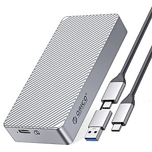 ORICO 40Gbps M.2 NVMe SSD Enclosure USB4 PCIe3.0x4 USB-C Aluminum Adapter, Upgraded NVMe PCIe 2280 M-Key External M2 Solid State Drive Enclosure, Compatible Thunderbolt 3/4 USB3.2/3.1/3.0/ Type C