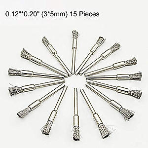 45PC Wire Brushes for Drill Set Stainless Steel Wheel Brushes Dremel Accessories for Rotary Tools - Grinding, Sanding, Polishing