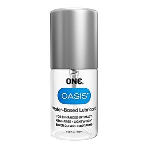 ONE® Condoms Oasis® Water Based Lubricant, 100ml | Mess-Free, Lightweight, Super Clean with an Easy Pump