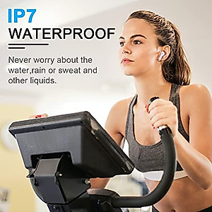 Wireless Earbud, Lrecat Bluetooth 5.3 Headphones with CVC8.0 HD Mics, 32H Playtime Bluetooth Earphones with Hi-Fi Stereo Sound, Wireless Headphones in Ear IP7 Waterproof, Ear Bud for Android iOS, Pink