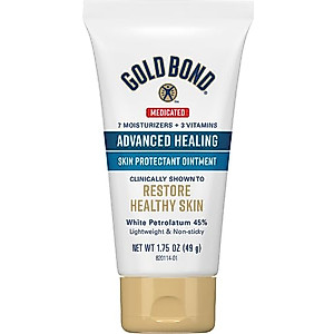 Gold Bond Medicated Advanced Healing Ointment, 1.75 oz., Hydrates & Protects Dry, Cracked Skin
