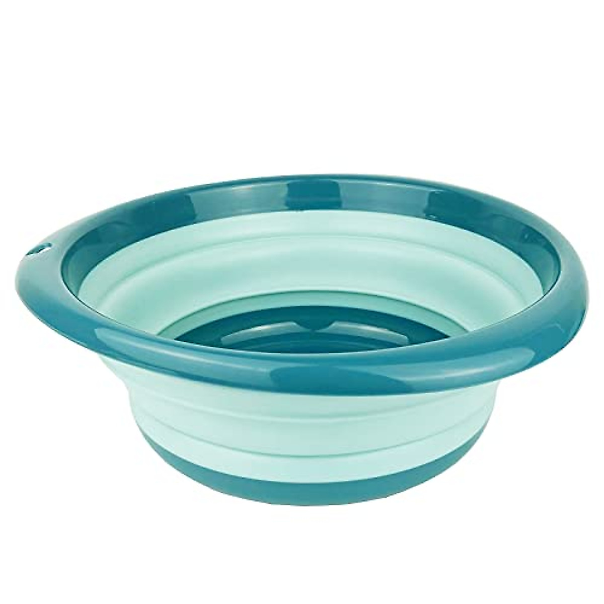 CARTINTS 10.2inch Collapsible Wash Basin, Camping Foldable Dish Tub for Kitchen,RV and Camping, Space Saving Plastic Wash Tub, 1PCS, Blue