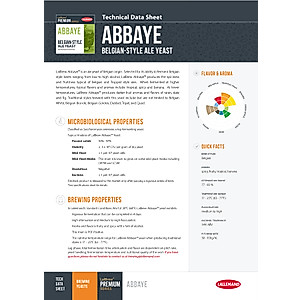 Lallemand Lalbrew ABBAYE™ Belgian Style Ale Yeast
