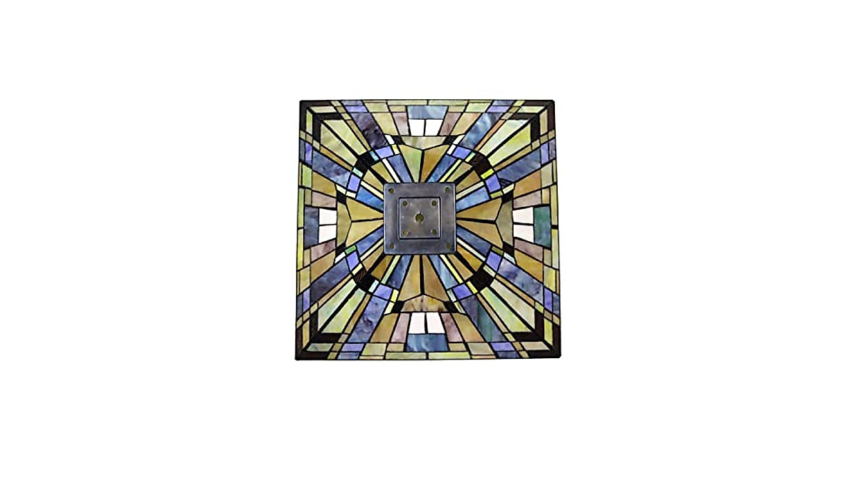 Chloe Lighting Kinsey Tiffany-Style Floor Lamp - Elegant Blackish ...