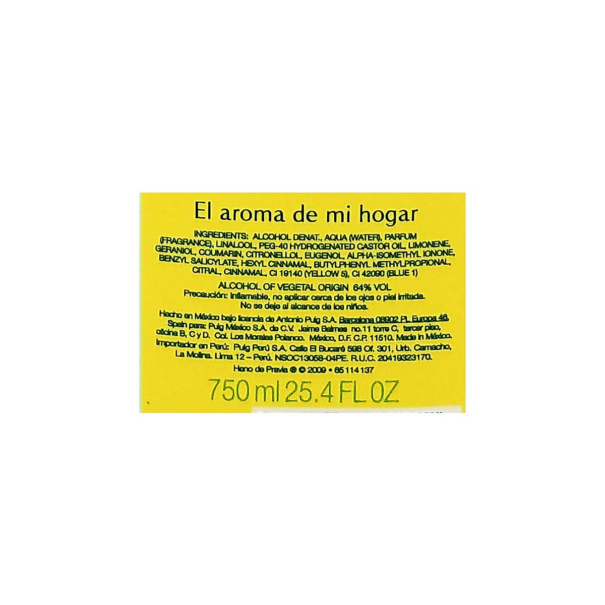 Heno de Pravia Splash Cologne Agua de Colonia, clear, 25.4 Fl Oz