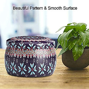 Tinplate Storage Box, Tinplate Storage Box Metal Canister Home Kitchen Box for for Dry Storage Spices, Camping, Party Favors, and Sweets Gifts(E)