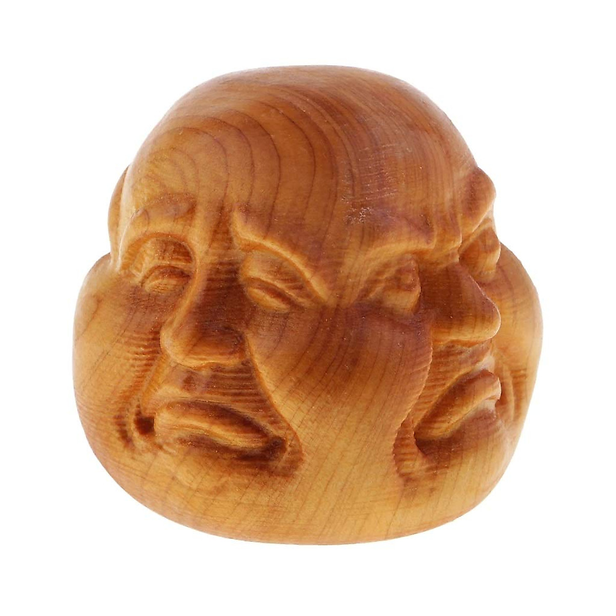 JJZXD Four-Face Buddha Head Sculpture Ornament Indoor Outdoor Garden Home Decoration Crafts 4x4x4cm