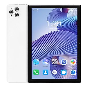 GLOGLOW HD Tablet, Octa Core CPU Business Tablet 10.1in FHD 8GB RAM 256GB ROM Aluminium Alloy for Home (US Plug)