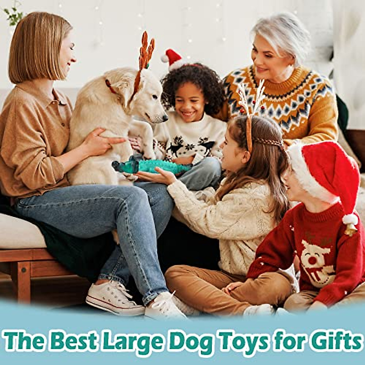 ADSDIA Large Dog Chew Toys/Tough Durable Dogs Chew Toys/Indestructible Dog Toys/Dog Toys for Aggressive Chewers/Interactive Dog Toys Gift for Medium Dog Large Dogs Breed,Heavy Duty Dog