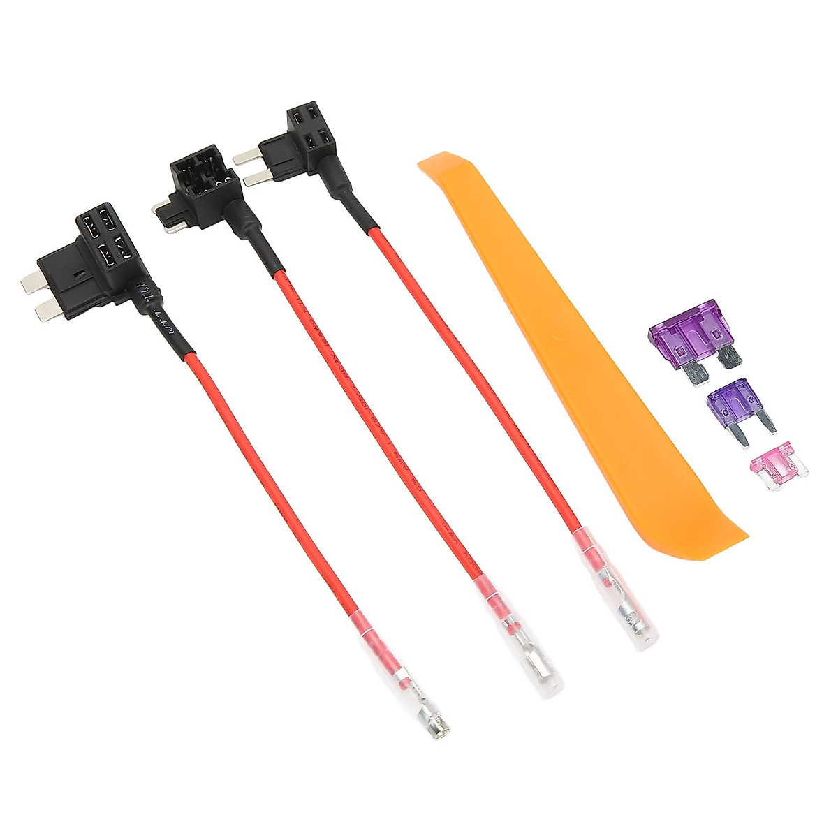 Aramox Car Dash Camera Hard Wire Kit, Dash Cam Hardwire Kit Mini USB Adapter High Security 12V鈥?0V to 5V Widely for Mirror Cam GPS Navigator Radar Detector