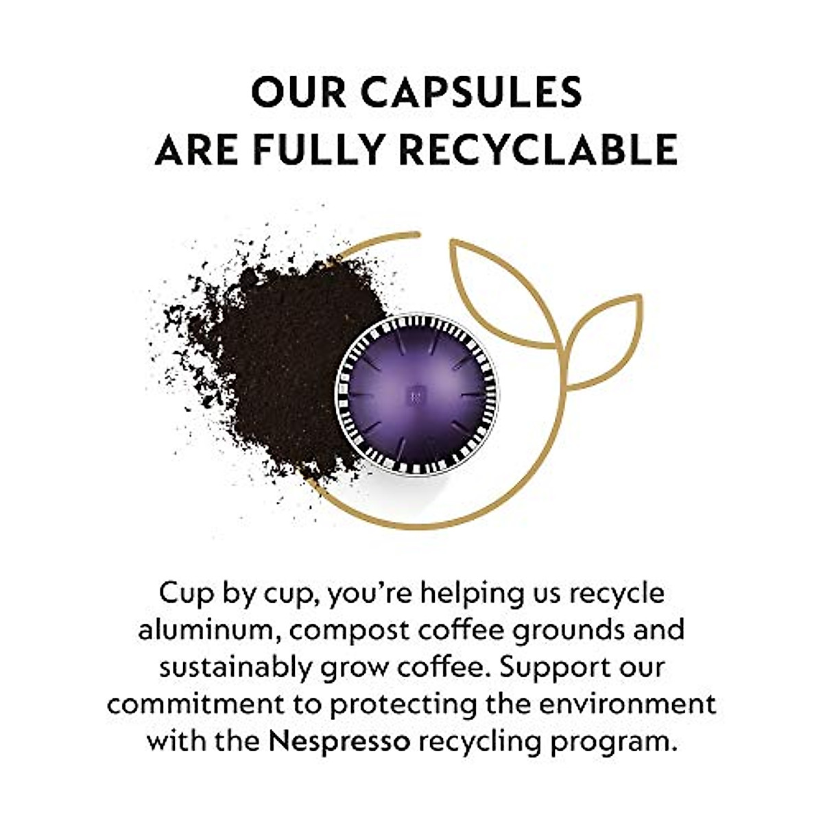 Nespresso Capsules VertuoLine, Espresso Variety Pack, Medium and Dark Roast Espresso Coffee, 50 Count Coffee Pods, Brews 1.35 Ounce (VERTUO LINE ONLY)