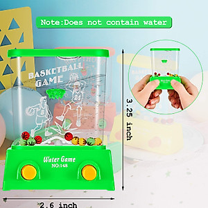 Sumind Handheld Water Game Arcade Water Ring Game Mini Water Tables for Beach Toys Party Retro Pastime, Random Colors (Without Water)…