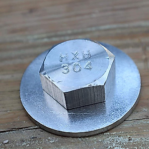 20 Pcs M4 Hex Bolt M4-0.7 x 45mm UNC Hex Head Screw Bolts A2-70(304) Stainless Steel Fully Threaded Hex Tap Bolts，Plain Finish，Fully Threaded (M4 x 45mm)