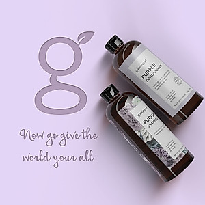 GoodMood Purple Shampoo and Conditioner Set For Blonde, Gray, Platinum Hair & Color Treated Hair, Paraben Free, 2x16oz