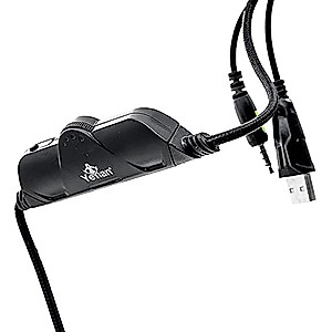 YEYIAN Force Stereo Gaming Headset Mic, Noise Cancelling Over Ear Microphone Headphones, Bass Surround, Soft Earmuffs, Compatible with PS4 Xbox One PS5 Nintendo Controller PC Laptop Games, Winter Camo