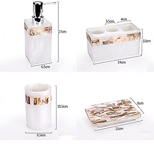 CZDYUF Resin Toilet Mouth Cup Kit Bathroom Electric Toothbrush Set Bathroom Set