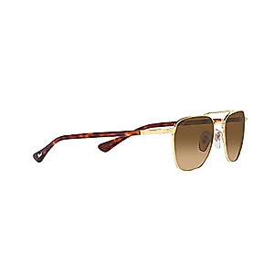 Persol PO2494S Square Sunglasses, Gold/Brown Gradient Polarized, 53 mm