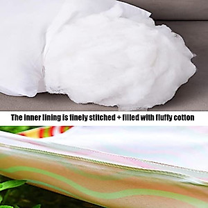 Waterproof Lumbar Support Pillow For Chair 2 Pack Rectangular Outdoor Throw Pillows Recycled Polyester Fill Reversible Design,Windproof Rainproof For Furniture Patio Garden Decorative Pillows 12"X20"