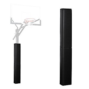 VANCL Pole Padding 4" Square Garage Pole Padding Heavy Duty Basketball Pole Pads 4 Inch Durable Basketball Pole Pad UV-Resistant Waterproof, Black (Fit 4x4 Inch Pole-6 Feet Tall)