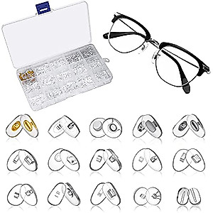 MMOBIEL 150 Pairs Eyeglass Repair Kit Clear Transparent Eye Glasses Nose Support Pads Eyeglass Sunglass