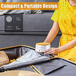 UNEGROUP White Noise Machine, 29 HiFi Soothing Nature Sounds, Timer, Volume Control, Sleep Sound Therapy for Baby & Adults