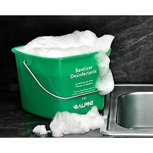 Alpine Industries Commercial Sanitizing Pail Bucket (8 Qt., Green)