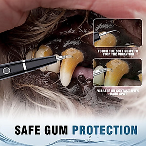 Dog Plaque Remover for Teeth,5 Modes Pet Ultrasonic Tooth Cleaner, Dog Tooth Tartar Remover, Teeth Cleaning Kit for Dental Care, Teeth Cleaner with LED Light, Finger Toothbrush for Dogs and Cats