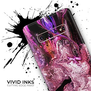 DesignSkinz Liquid Abstract Paint V70 Protective Vinyl Decal Wrap Skin Cover Compatible with The Samsung Galaxy S20 (Screen Trim & Back Glass Skin)