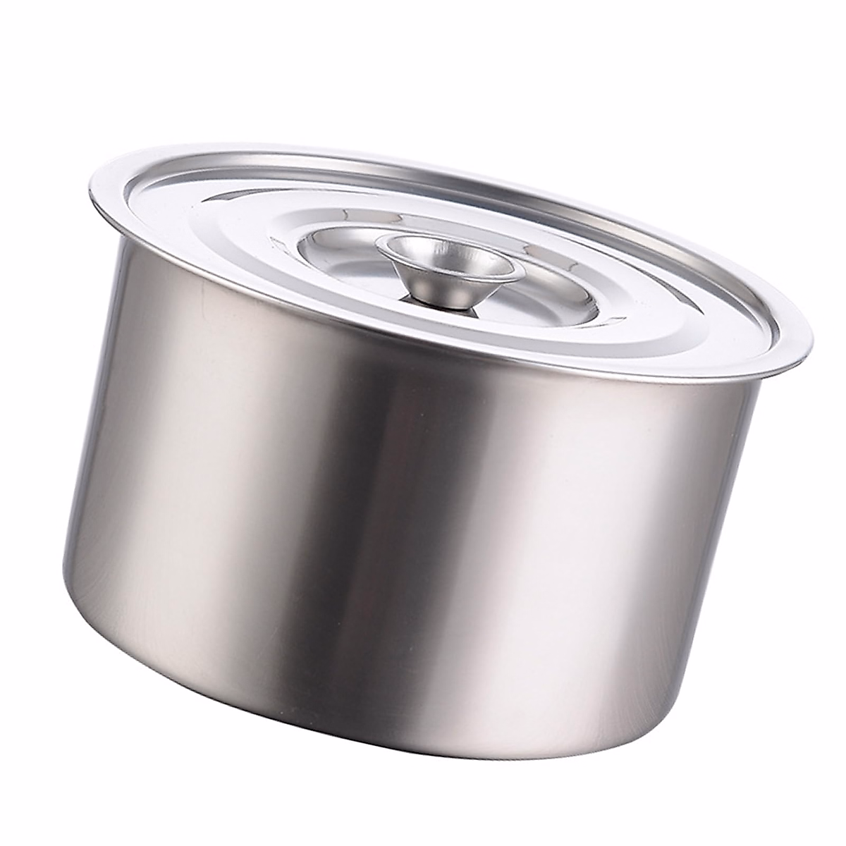 Stainless Steel Soup Pot, Stock Pot Sauce Pot Induction Pot With Lid, Healthy Multifunctional Odorless Pot Seasoning Container for Cooking (Small 25cm / 9.8in)