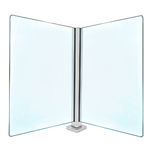 Heavy Duty Glass Railing Post End Post,Glass Panel Post/Railing Post 25.6‘’/35.8”, Durable 304 Stainless Balustrade Post Steel, Balustrade for Balcony Deck Stairs for Concrete, Porch Steps (35.8")