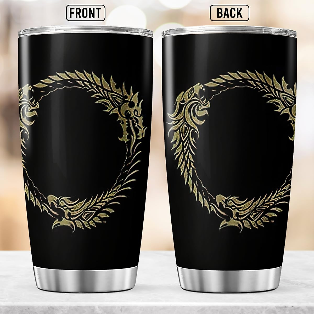 Tumbler Elder Stainless Scrolls Steel Online Coffee 20 30 Oz Insulated