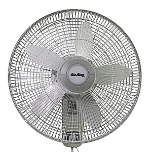 Air King 9018 Commercial Grade Oscillating Wall Mount Fan, 18-Inch , White