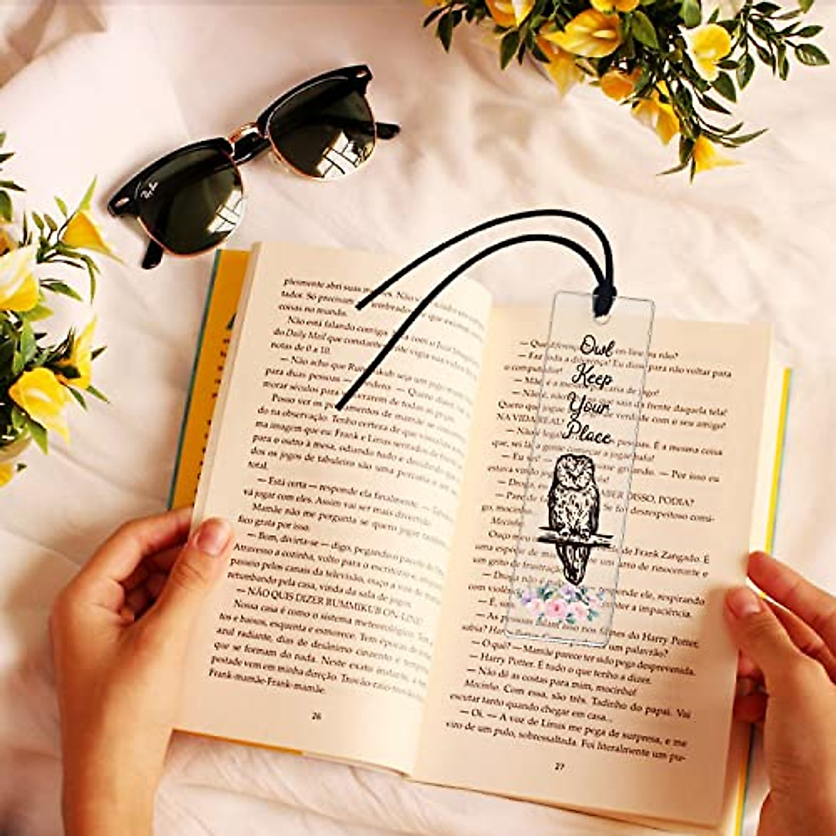 Thank You Gifts - Owl Keep Your Place Inspirational Bookmark Gifts, Friendship, Women Friends Coworkers Girls Lovers Daughter Gifts New Job Gifts for Her - Inspirational Bookmark