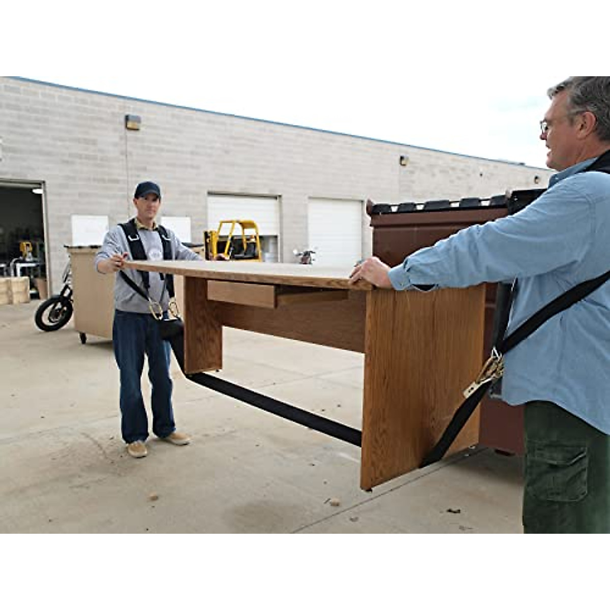 Nielsen Products Shoulder Dolly 3500 Heavy Duty Pro Lift - Padded 2-Person Lifting and Moving System For Professional Movers, Delivery Teams, Industrial and Construction Workers , Black - HD3500