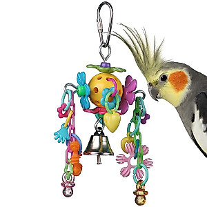Super Bird Creations SB1088 Birdie Bouquet Bird Toy, Small/Medium Bird Size, 6" x 3" x 2"